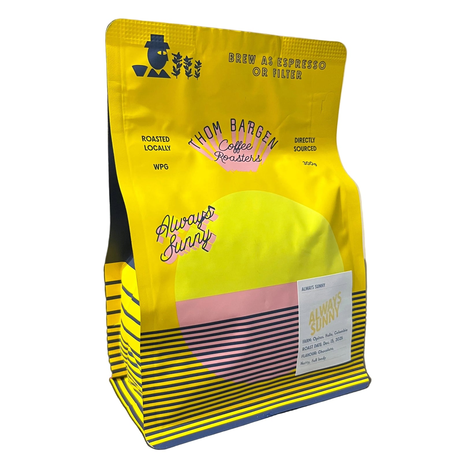Thom Bargen - Always Sunny Espresso or Filter Coffee Beans – Coffee Addicts